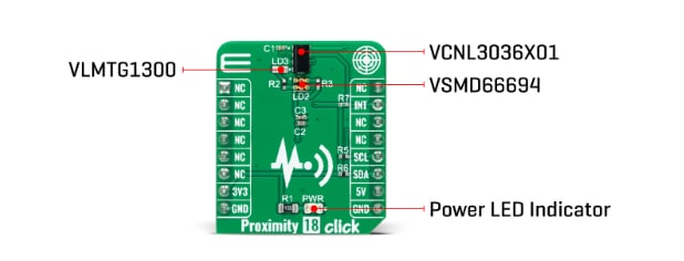 Proximity 18 Click - Mikroe | Mouser